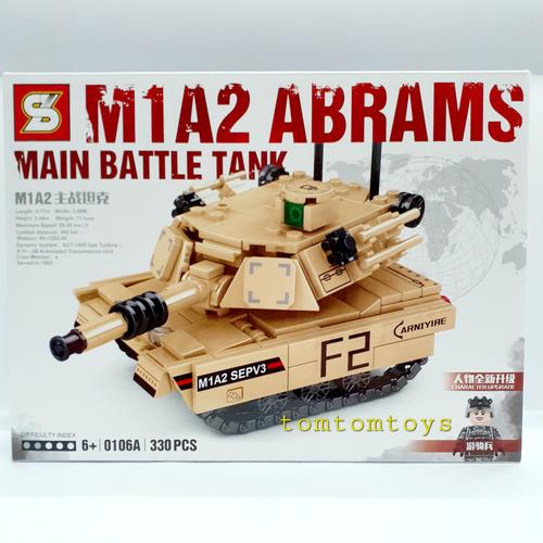 Jual Blocks BATTLE TANK Susun Balok Bricks Army Warfare Tentara - M1A2 ...
