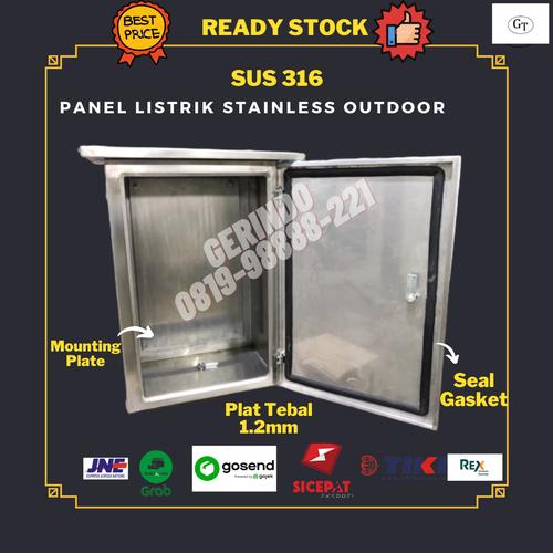Jual Box Panel Listrik Outdoor 300x300x150mm Stainless SUS316 1.2mm ...