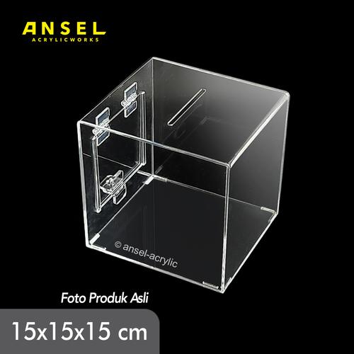 Promo Kotak Saran Akrilik - Kotak Amal / Tips / Donasi - 15x15x15 cm ...