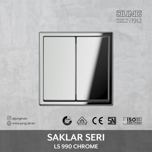 Jual JUNG LS990 Saklar Seri / 2 Gang 1 Way - Chrome (Metal) - Jakarta ...