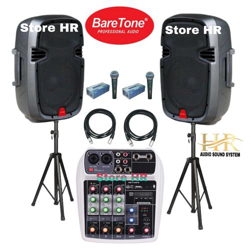Jual paket sound System speaker aktif baretone 12 inch full set komplit ...