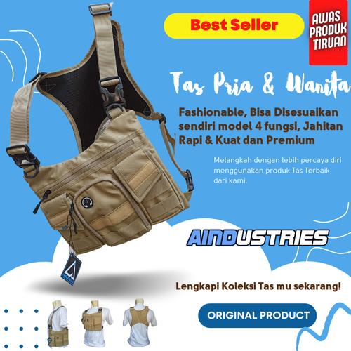 Jual CHEST BAG Dada Pria Tactical Tas Rompi Dada Premium Bag - Hitam - Kab. Bandung Barat ...