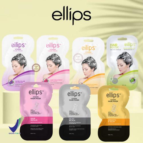 Promo ELLIPS Vitamin Hair Mask Sachet 20gr | With Pro Keratin Sachet ...
