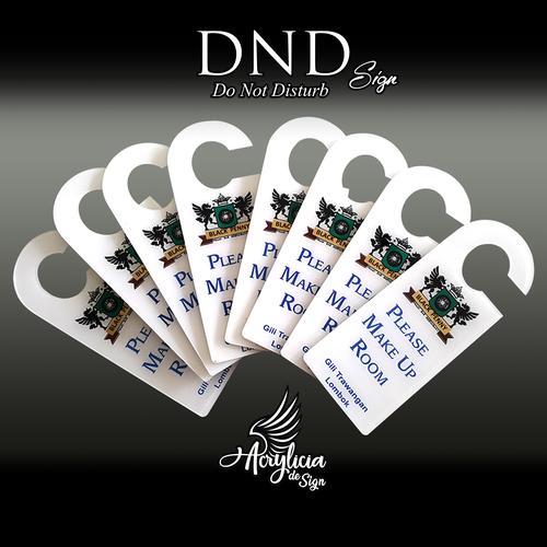 Jual DND Acrylic / Do Not Disturb / Dilarang Ganggu Akrilik Hotel Villa ...