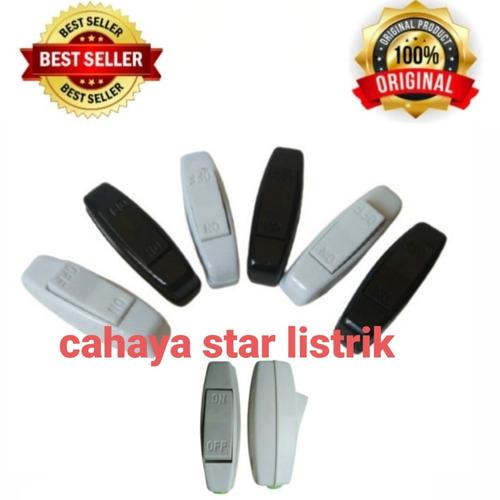 Jual Saklar Gantung Hitam Putih / Cetekan / On Off / Saklar Lamp Murah ...