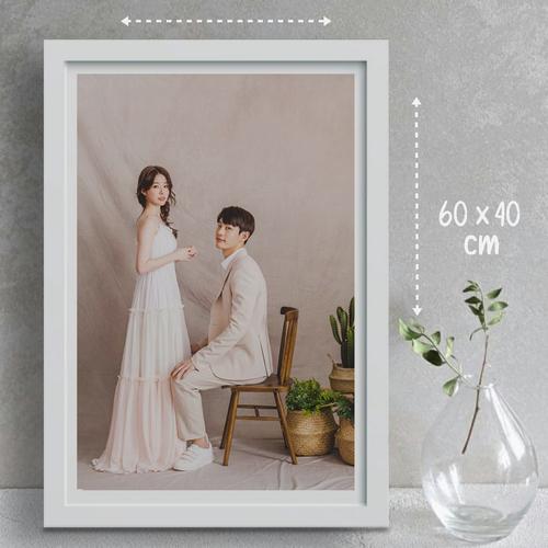 Jual BINGKAI FRAME 60X40 MINIMALIS HITAM PUTIH GRADE A - Black Frame ...