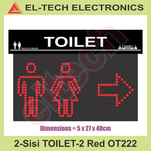 Jual 2-Sisi LED Logo Sign Board Papan Tanda Tulis Kamar Mandi Kecil ...