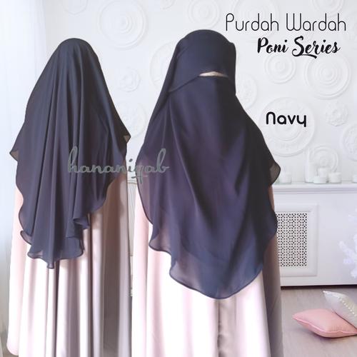 Jual Niqab Cadar Purdah WARDAH PONI Series | Sifon Silky Lembut ...