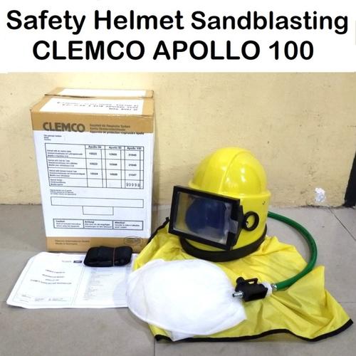 Jual CLEMCO Apollo 100 Blasting Helmet Helm Sandblasting Safety Helmet ...