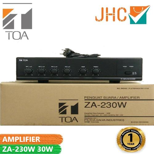 Jual TOA Amplifier ZA-230W Mixer Amplifier 30 Watt AC/DC ZA230W - Kota ...