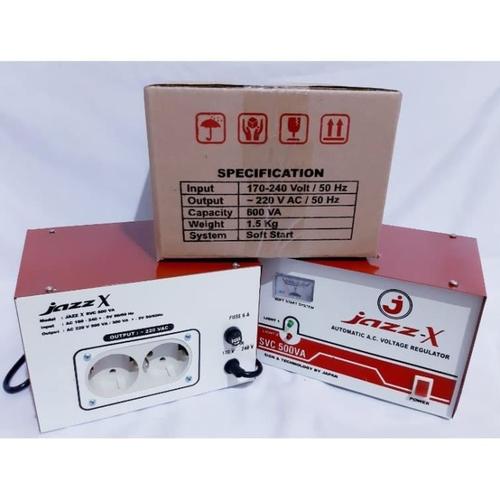Jual STAVOL JAZZ X 500VA STABILIZER LISTRIK / STAVOLT LISTRIK JAZZ-X ...