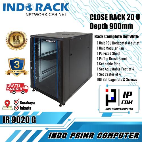 Jual rack server indorack 20U 900mm GLASS DOOR - Kota Yogyakarta - Ip ...