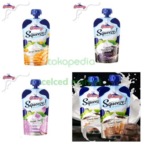 Jual CIMORY SQUEEZE YOGURT BROWN SUGAR-PURPLE TARO-MANGO, BLACK STICKY ...