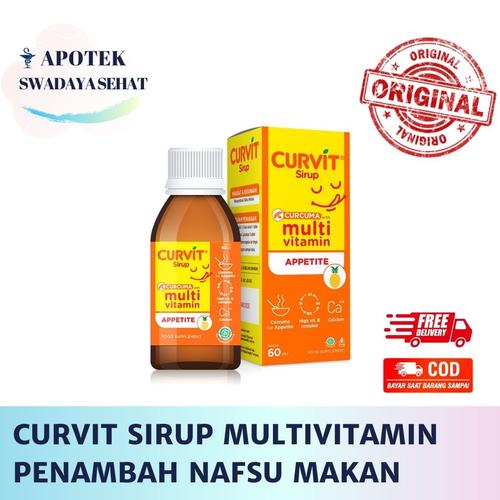 Jual CURVIT MULTIVITAMIN APPETITE SYRUP 120 ML 60 ML - 60ml - Kab ...