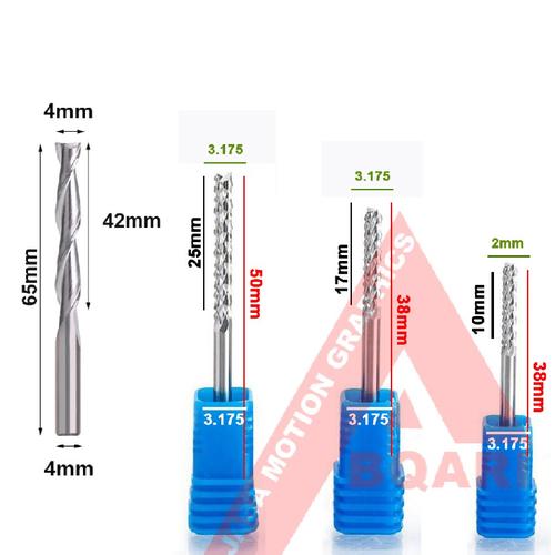 Jual Mata profil cnc panjang / mata cnc aluminium / corn teeth endmill ...