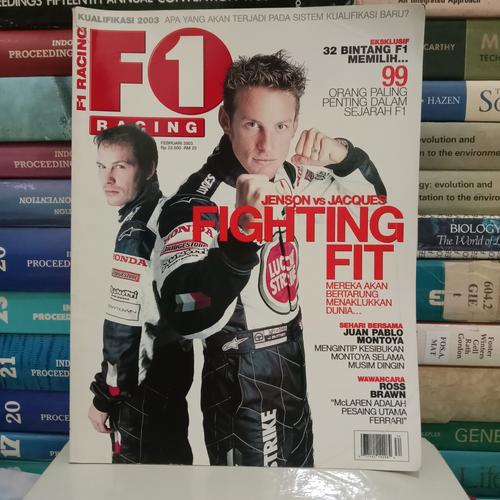 Jual MAJALAH F1 RACING FEBRUARI 2003.JENSON VS JACQUES FIGHTING FIT ...