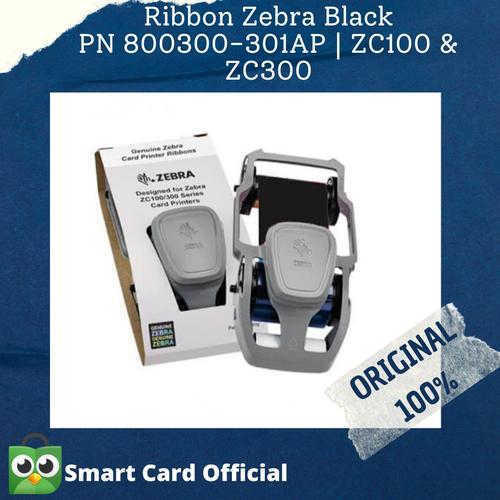 Jual Ribbon Zebra Black ZC300 Zc100 ZC 300 ZC 100 PN 800300-301AP ...