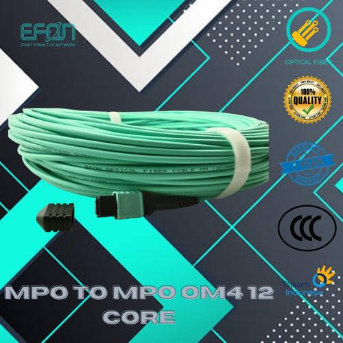 Jual MPO to MPO OM4 12 Core Female to Female Type B 15 Meter SR/SR4 ...