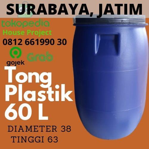 Jual Tong / Drum / 60 L Liter / Tempat Sampah / Plastik / Air / HDPE ...