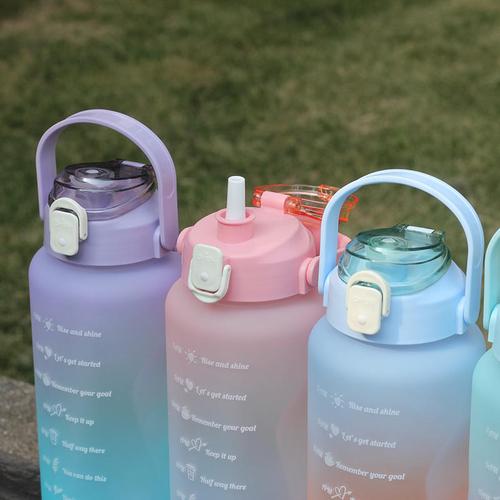 Jual Botol Air Minum Besar Motivasi 2 Liter 2L Stiker Warna Gradasi ...