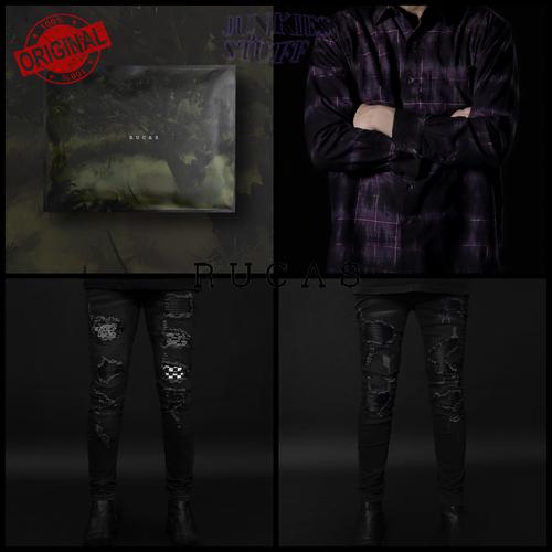 Jual RUCAS SEASON 9 GRAND COMBINATION BLACK JEANS / FLANNEL BLACK PEARL ...