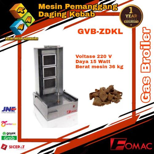 Jual Mesin Panggangan Daging Kebab Gas Broiler GVB-ZDKL FOMAC - Jakarta ...