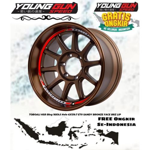 Jual Velg Racing Ring 18 HSR TOBOALI Lebar 9,5 inci Velg Mobil Fortuner DLL - Kota Semarang ...