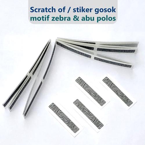 Jual scratch off sticker gosok penutup PIN voucher xerox 6 x 36mm isi ...