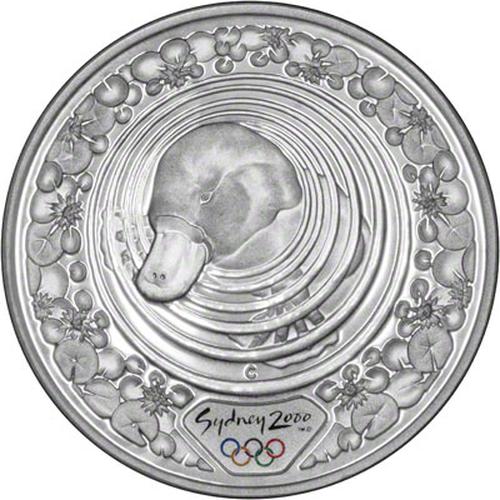 Jual 5 Dollars Elizabeth II Sydney 2000 Platypus & Water Lily Silver ...