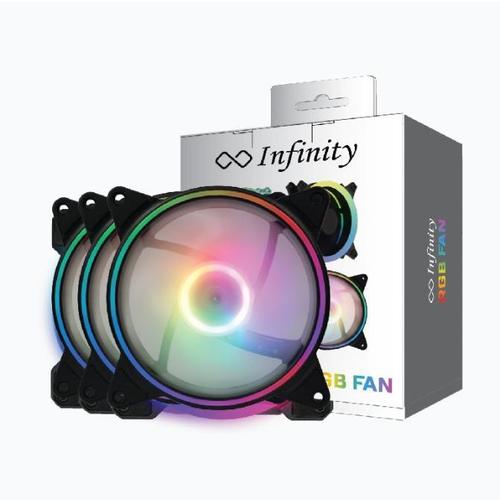 Jual Fan Case 12cm Slim Ring Auto RGB (Colokan Molex) / Fan Casing 12cm ...