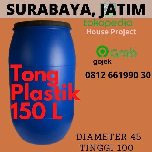 Jual Drum Air / Tong Sampah / Tong Biru Tebal / 150 L Liter Baru - 150 ...