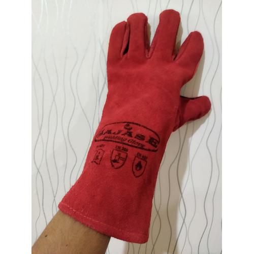 Jual SARUNG TANGAN LAS KULIT TEBAL WELDING GLOVE SAJASE Panjang 14 in ...