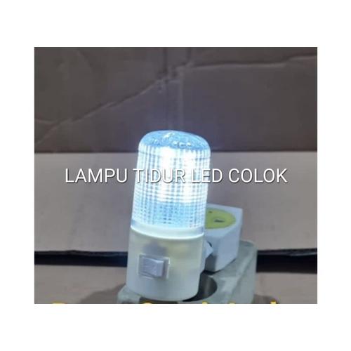 Jual ORIGINAL LAMPU TIDUR COLOK LED PUTIH STOP KONTAK LISTRIK PORTABLE ...