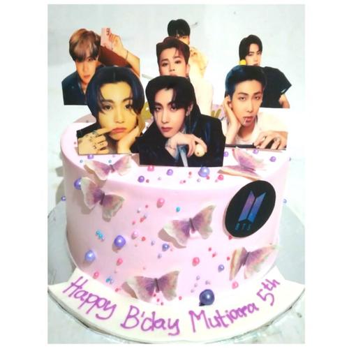 Jual Cake BTS/kue ulang tahun bts/kue ultah bts/kue ultah tema bts/BTS ...