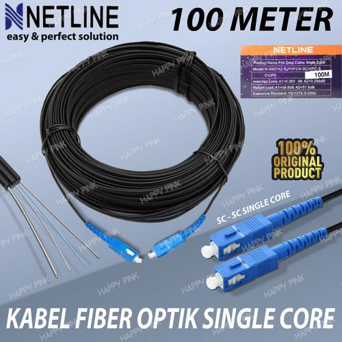 Jual Kabel FO Fiber Optic Single Core SC-SC Patch Cord 100 Meter ...