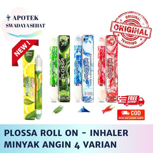Jual PLOSSA Minyak Angin inhaler dan Roll On - CITRUS KUNING - Kab ...