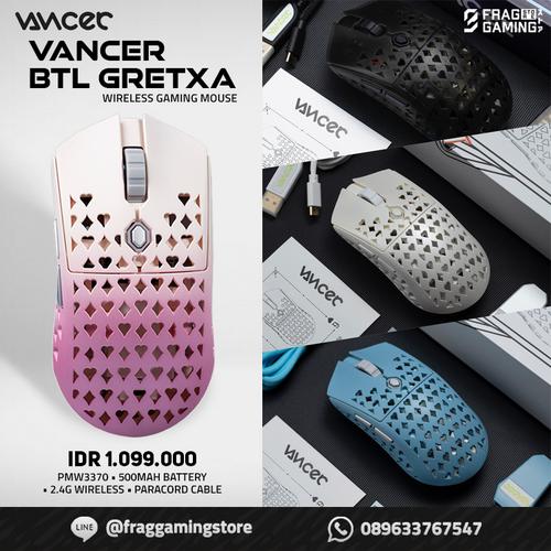 Jual BTL Vancer Gretxa Wireless Ultralight - Gaming Mouse - - WHITE ...