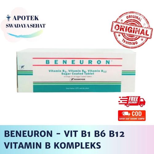 Jual BENEURON Strip 10 Tablet Vitamin B1 B6 B12 Kompleks untuk ...