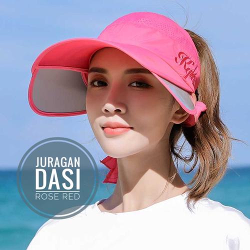 Jual best seller topi fashion wanita topi golf korea rose pink ...