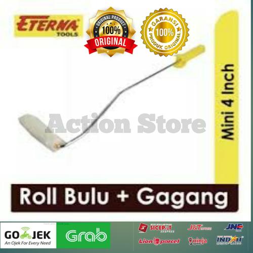 Jual Kuas Mini Roll Kapal Eterna Original Murah 4" inch Set - Jakarta ...