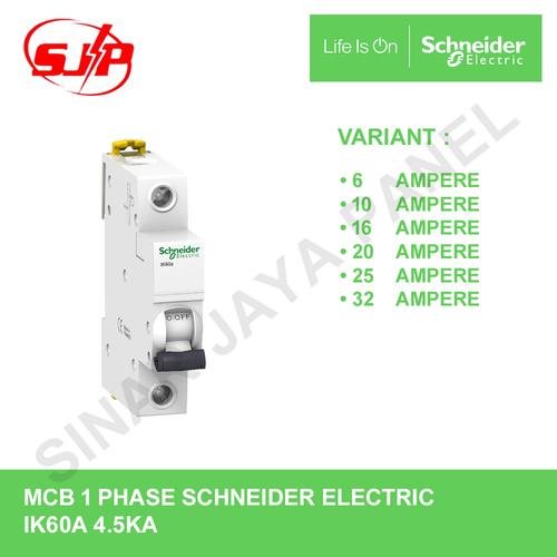 Jual MCB iK60A SCHNEIDER 1 PHASE 6A 10A 16A 20A 25A 32A - 20A - Jakarta ...