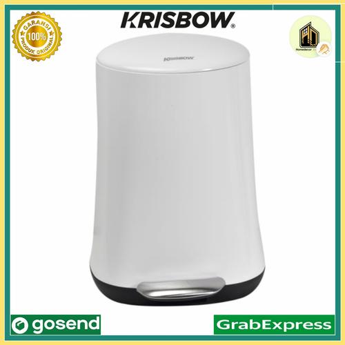 Jual Krisbow 5 Ltr Stylist Tempat Sampah Plastik Pedal - Putih / pedal bin - Kota Bandung ...