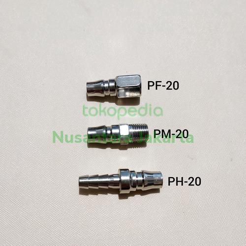 Jual Quick coupler 20 PM PP PF PH 1/4 Taiwan ORI - PH-20 - Jakarta ...