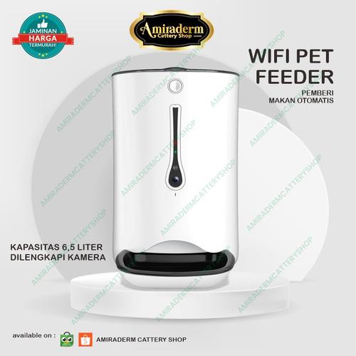 Jual Wifi Pet Feeder / pemberi makan hewan otomatis 6.5 L dilengkapi ...