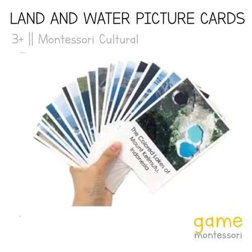 Jual Montessori Land and Water Form Picture Card - Kab. Tangerang ...