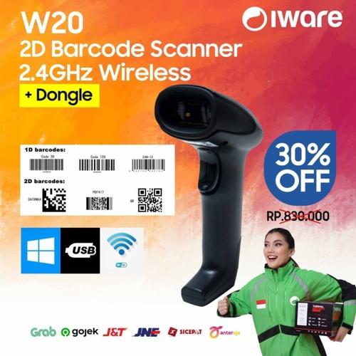 Jual Scanner Barcode Wireless 2D Laser IWARE ULTRON W20 Android ...
