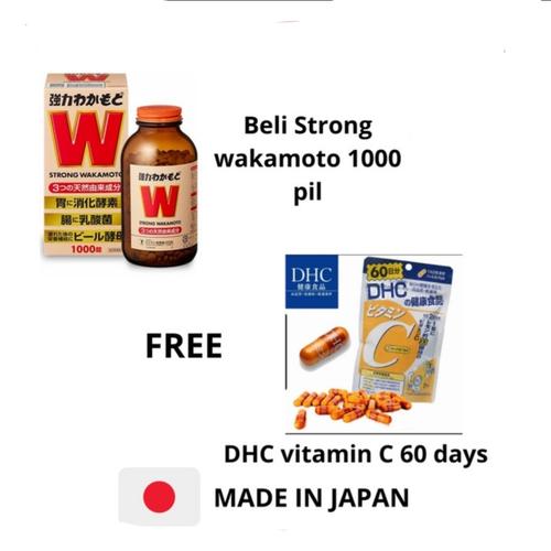 Jual Strong Wakamoto 1000 Tablet Free DHC Vitamin C 60days - Jakarta ...
