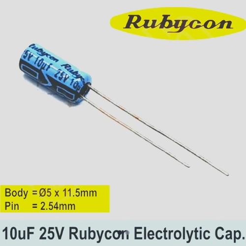 Jual ELCO 10uF 25V 10 uF 25 Volt Elektrolit Capacitor Elko 10 micro ...