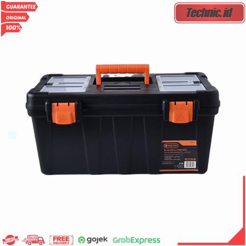Promo Kotak Perkakas Tactix Plastik 51 Cm Hitam/orange Tool Box ...