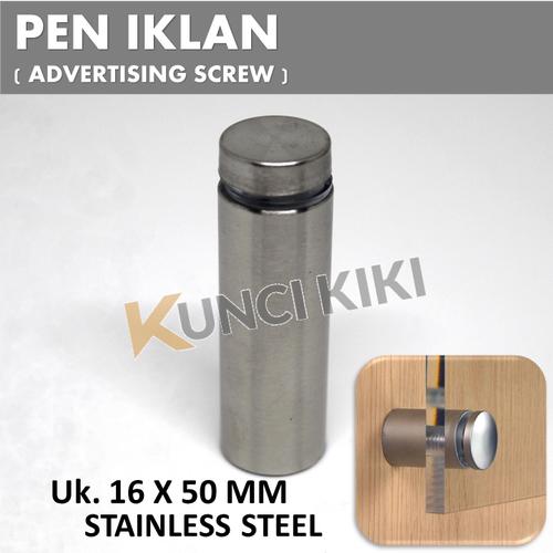 Jual Pen Iklan 16x50 Stainless Baut Akrilik 16 x 50 Baut Kaca Sign ...